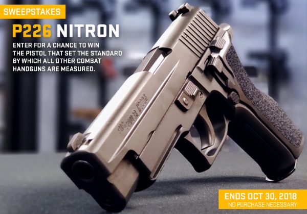 Sig Sauer P226 Nitron Pistol Giveaway