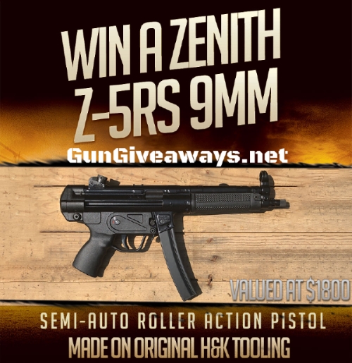 Zenith Z-5RS 9mm Pistol Giveaway