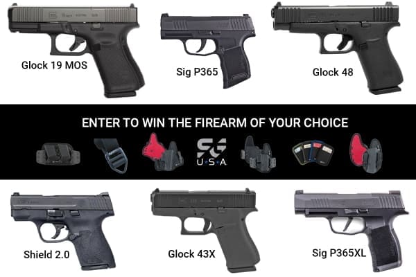 Glock 43X, Glock 48, Glock 19 MOS, Shield 2.0, Sig P365, or Sig P365 XL ...
