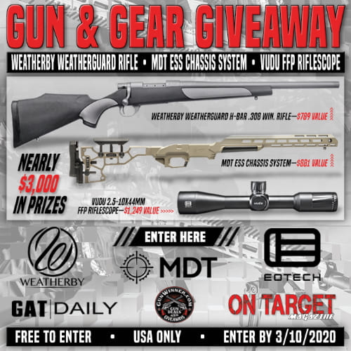 Weatherby HBAR .308 Win Rifle, MDT ESS Chassis + EOTech Vudu FFP Scope ...