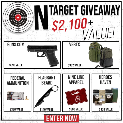 Gen 5 Glock 19 Pistol + Ammo + VertX Packs Package Giveaway